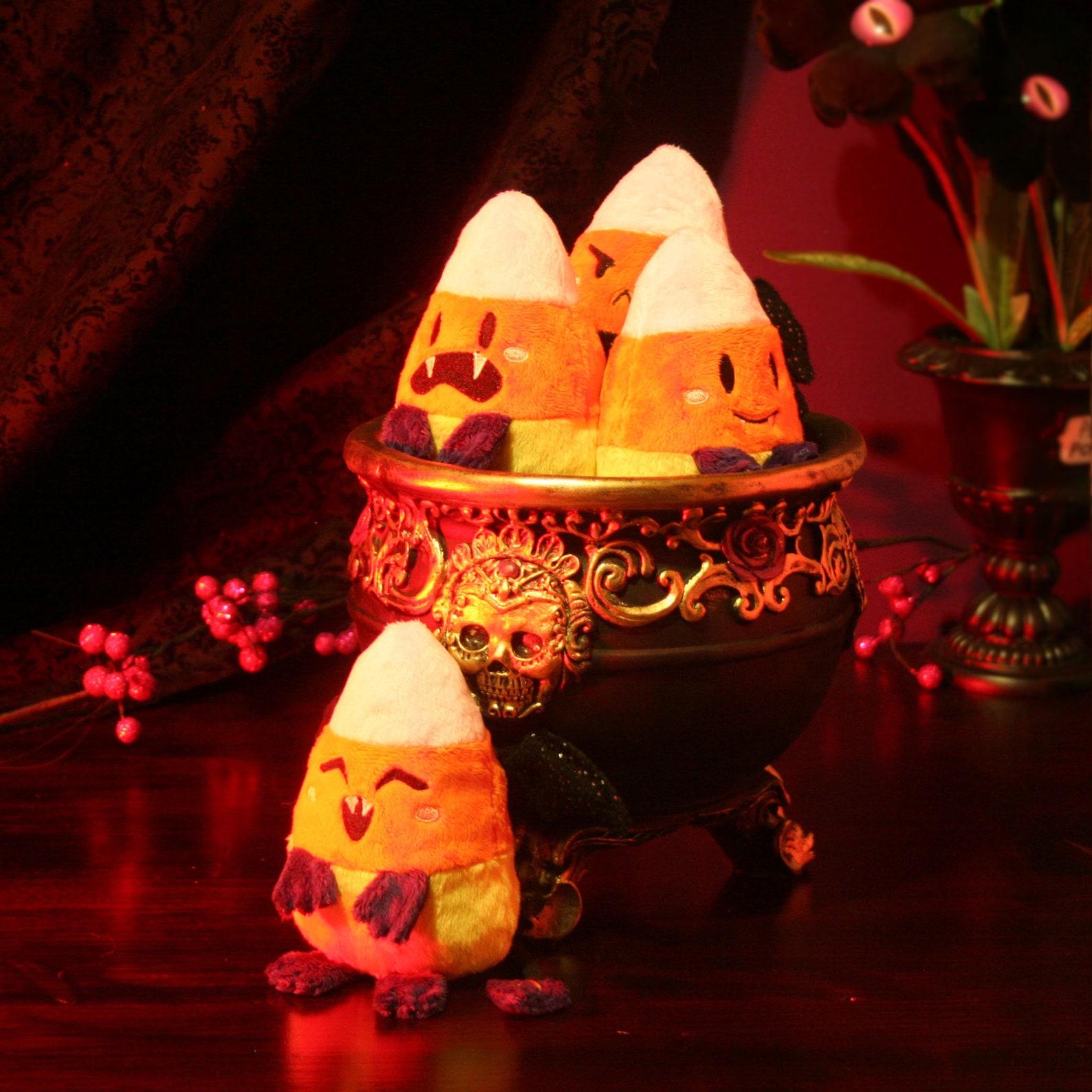 Demon Candy Corn Plush Pattern PDF -cute Halloween Stuffed Animal ...