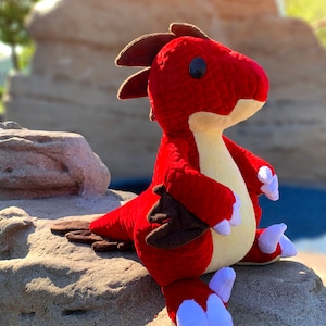 Raptor Plushie Pattern PDF- Dinosaur Stuffed Animal Pattern Plush ...