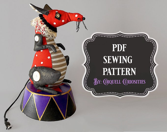 Raptor Plushie Pattern PDF- Dinosaur Stuffed Animal Pattern Plush ...