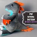 Raptor Plushie Pattern PDF- Dinosaur Stuffed Animal Pattern Plush ...
