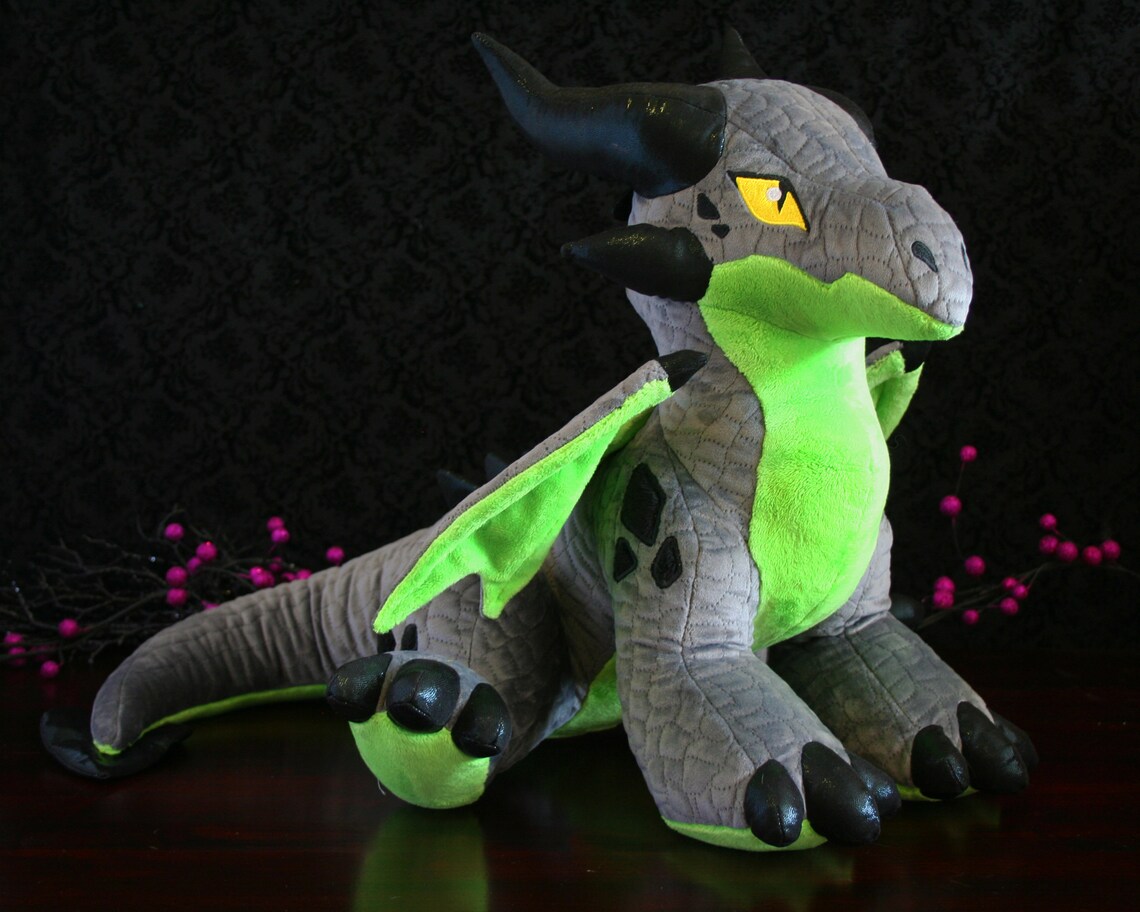 Dragon Plush Embroidery Files and PDF - Embroidery and Applique for Use ...