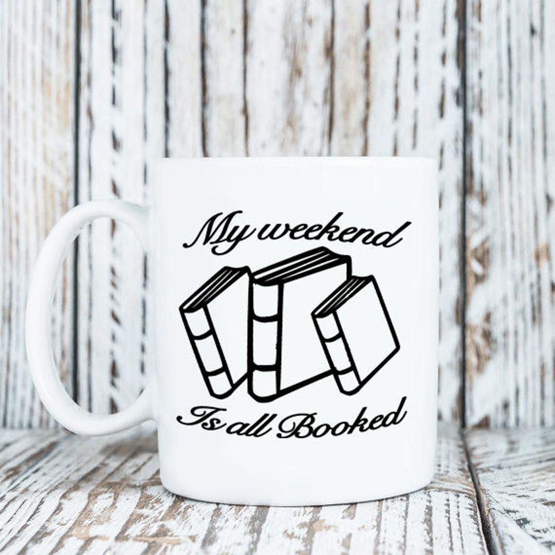 My Weekend Is All Booked Taza para inglés Majors Libro Gusano Regalos ...