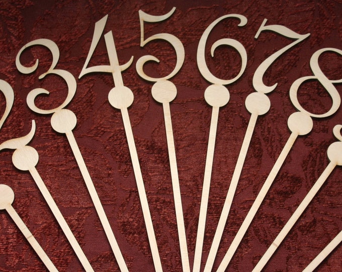 DIY Table Numbers, Wedding Table Numbers, Party Table Numbers,birthday ...