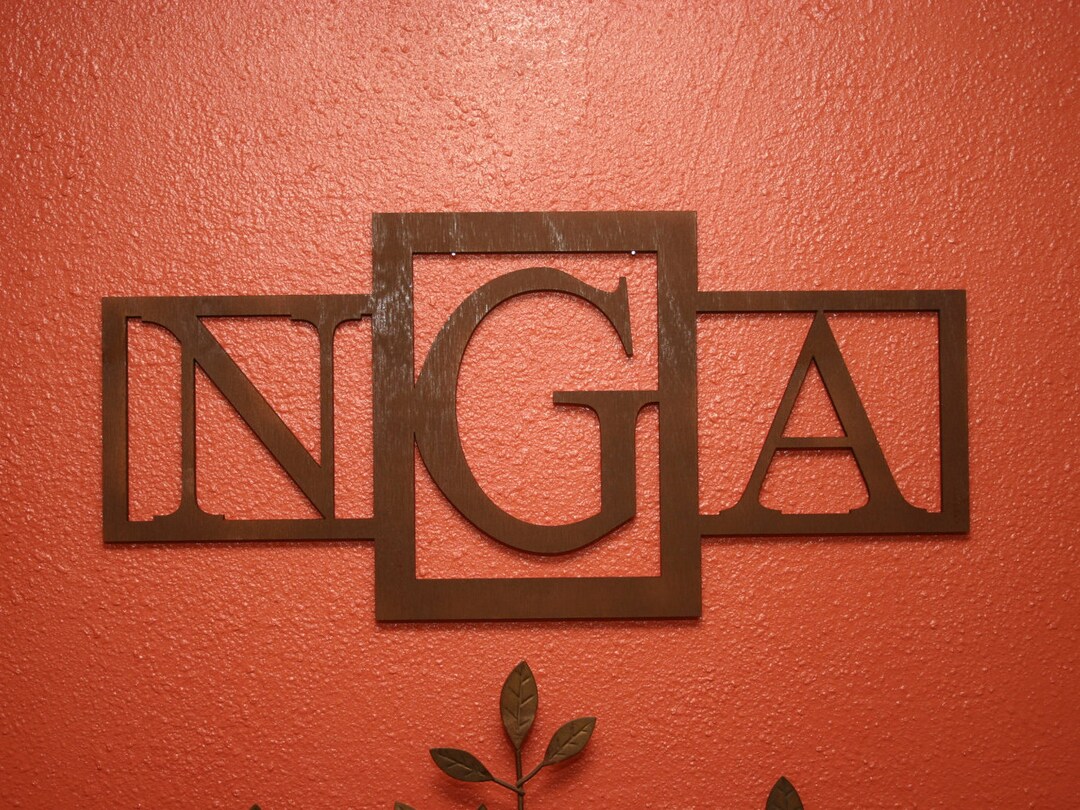 Monogrammed Sign Wall Decor, Monogram Gift, Painted Wood Monogram ...