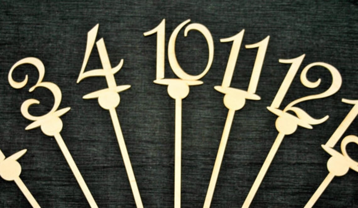 DIY Table Numbers, Wedding Table Numbers, Party Table Numbers,birthday ...