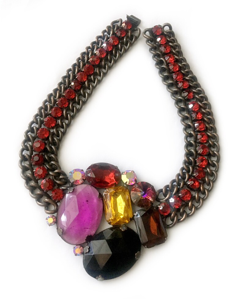 Delizza & Elster for Alexis Kirk Multi-hue Crystals and Chains | Etsy