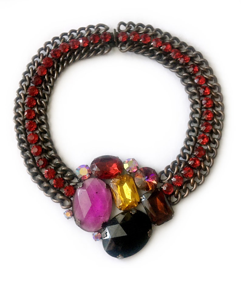 Delizza & Elster for Alexis Kirk Multi-hue Crystals and Chains | Etsy