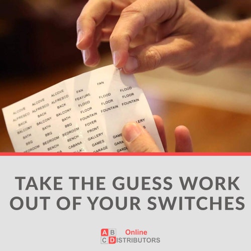 SVG 26 Light Switch SVG Labels Options Bundle / Easy to Use / | Etsy