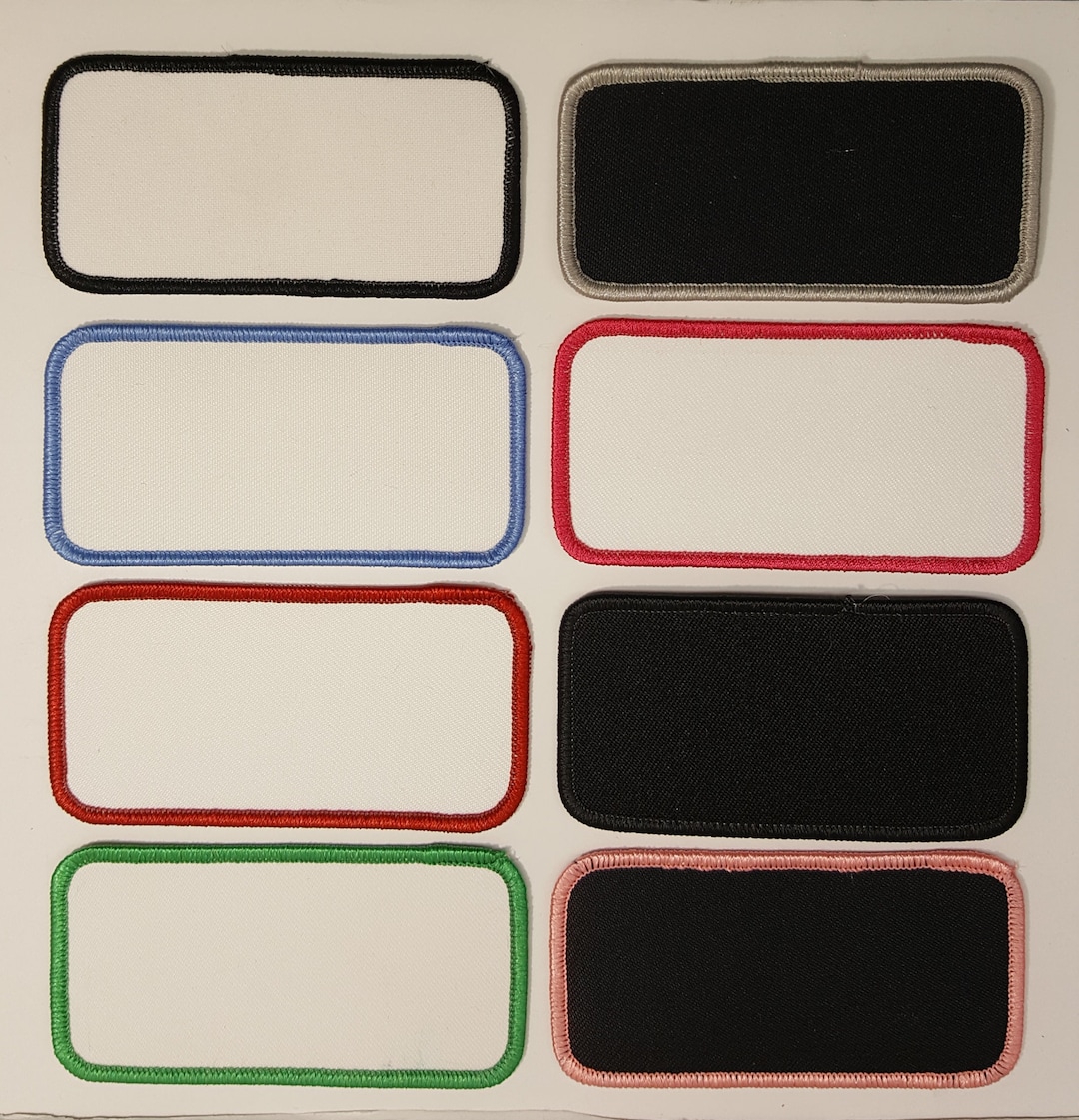 Blank Patch 100% Polyester 2x3 /2x4/ 2.5x 4.5/ 3x5 Rectangle for DIY Users - Etsy