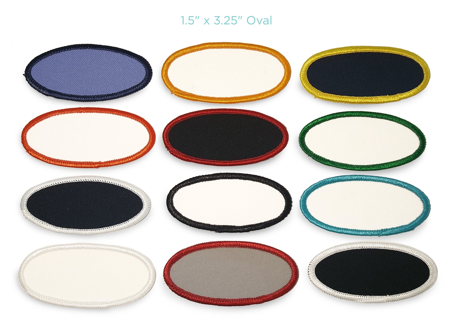 Blank 1.5x 3.25 Oval Name Patch for DIY Users | Etsy