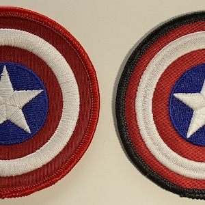 Captain America Embroidered Patch - Etsy