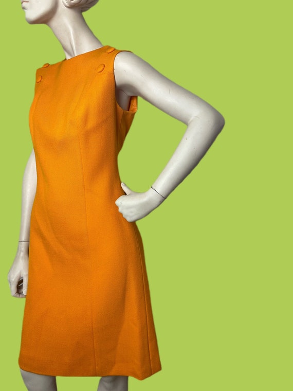 1960s tangerine Mod Shift Dress // Designer mod fashi… - Gem