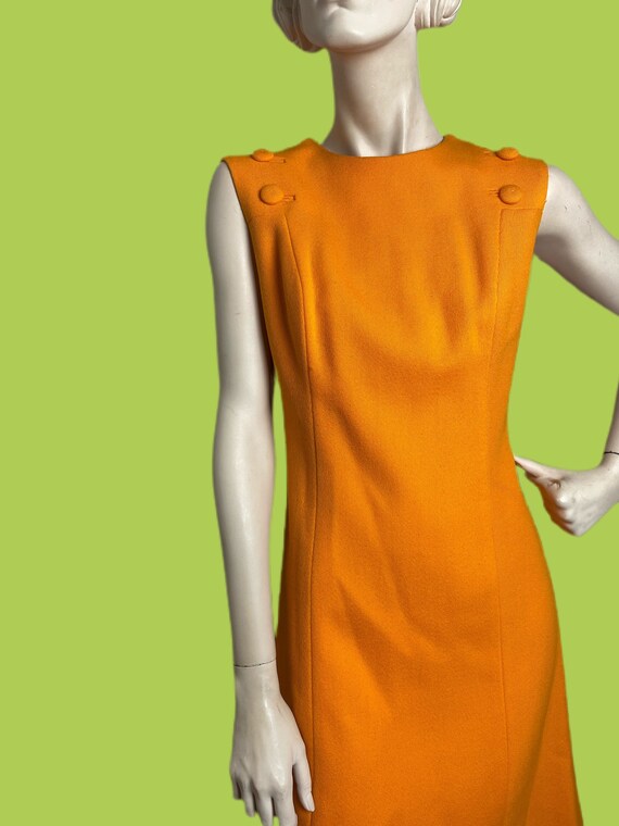 1960s tangerine Mod Shift Dress // Designer mod fashi… - Gem