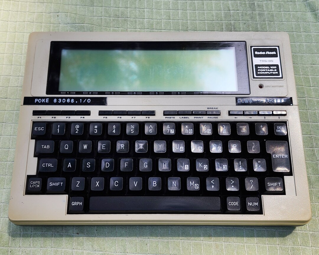 Radio Shack Tandy TRS-80 Model 100 Great Shape Stand Alone Computer ...