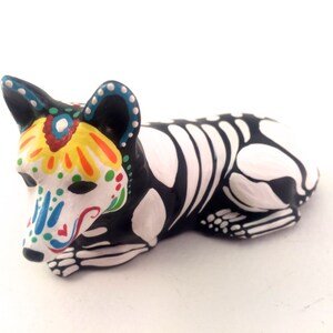 Day of the Dead Corgi Dog Sugar Skull Pet Memorial Dia De Los Muertos ...
