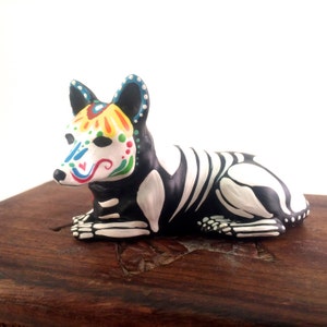 Day of the Dead Corgi Dog Sugar Skull Pet Memorial Dia De Los Muertos ...