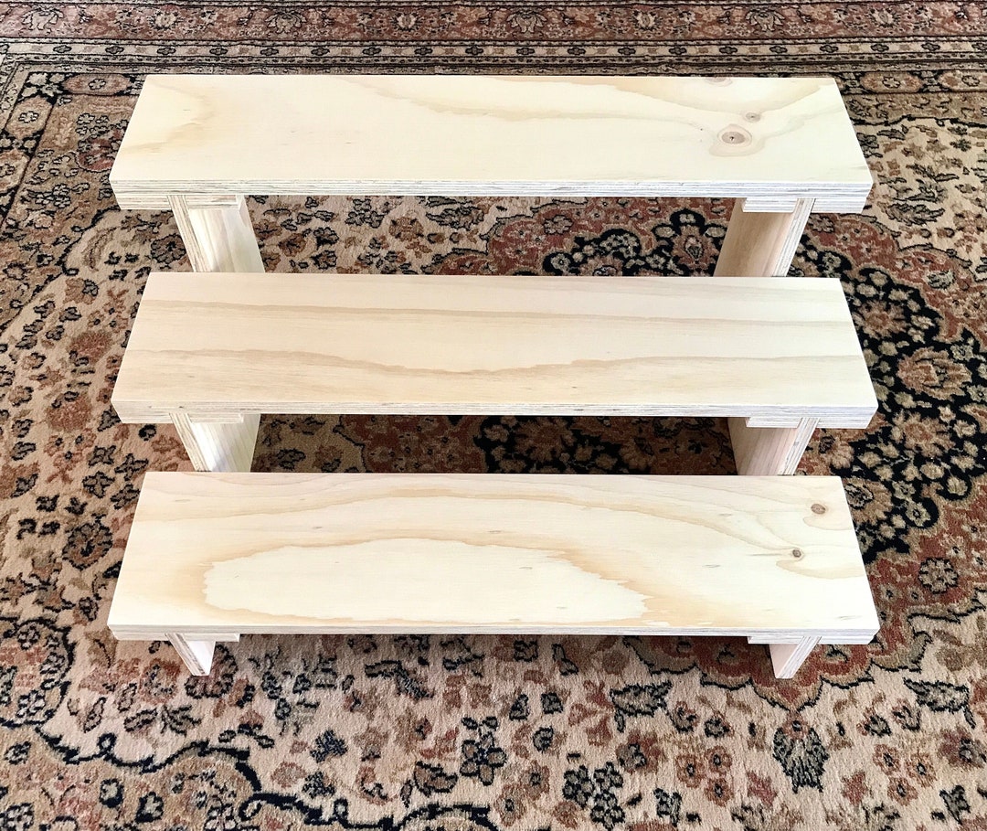 Tiered Shelf Display Stands, Market Shelf Display, Step Display, Market ...