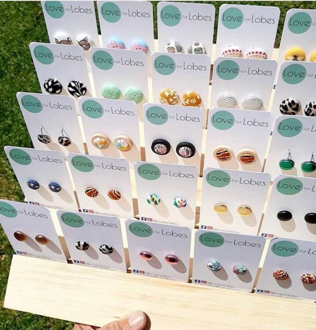 Earring Card Display Board, Jewellery Card Holder, Shop Display Stand ...