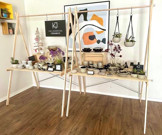 A Frame Display Stand 190cm H X 130cm W X 100cm D With Plywood Shelf ...
