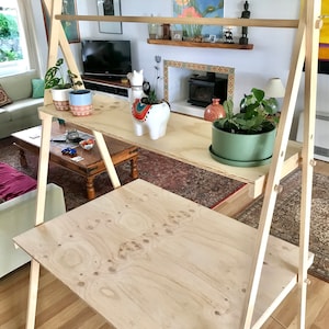 A Frame Display Stand 190cm H X 130cm W X 100cm D With Plywood Shelf ...