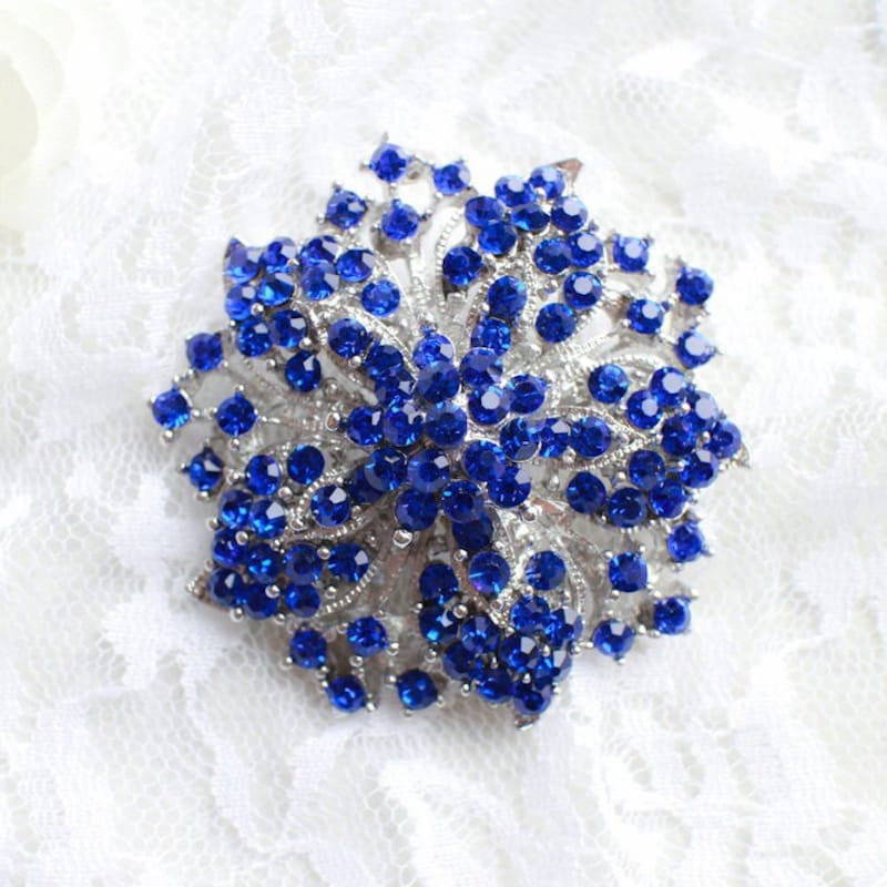 Blue Brooch - Etsy