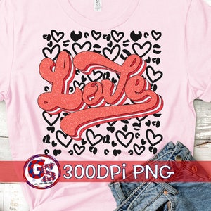 Retro LOVE Png for Sublimation. Valentine's Day Png Love Png Valentine ...