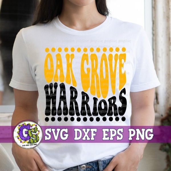 Oak Grove Warriors Svg - Etsy
