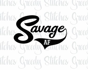Savage svg | Etsy