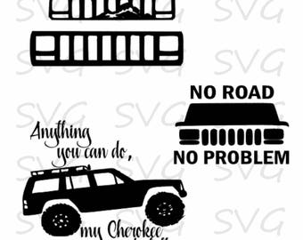 Jeep cherokee svg | Etsy