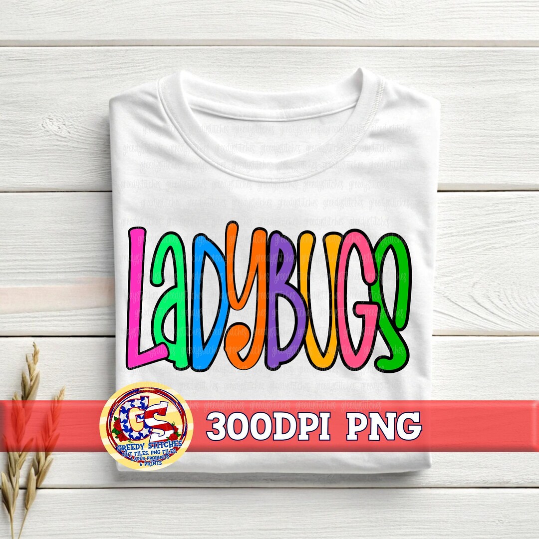 Neon Ladybugs PNG | Go Ladybugs Png | Ladybugs Png | Trendy Neon ...