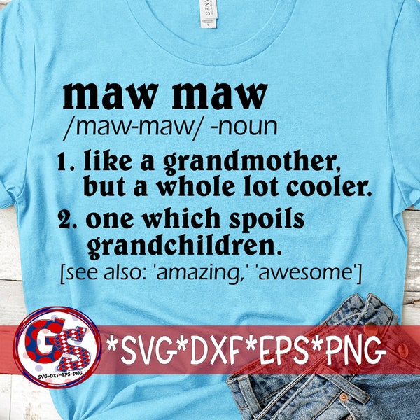 Maw Maw Definition - Etsy