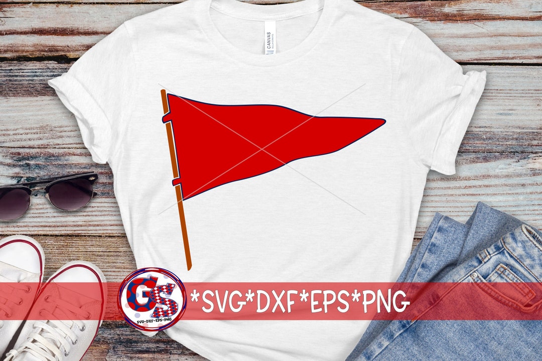 Single Pennant Svg Eps Dxf Png | Football Svg | Homecoming Pennant Svg ...