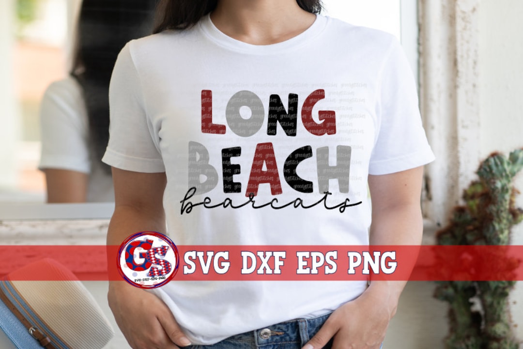 Long Beach Bearcats Svg Dxf Eps Png | Long Beach Bearcats SVG ...