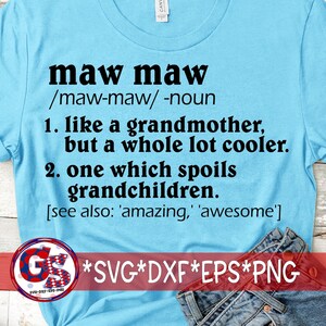 Mother's Day | Maw Maw Definition Svg Dxf Eps Png. Maw Maw SVG | Maw ...