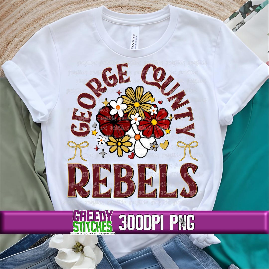 Floral George County Rebels PNG Set | George County High School Png ...