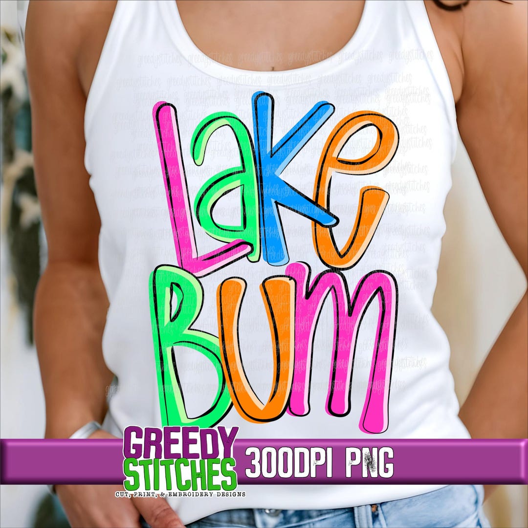 Neon Lake Bum PNG | Summer Png | Boating Png | Sun Salt Sand Png ...