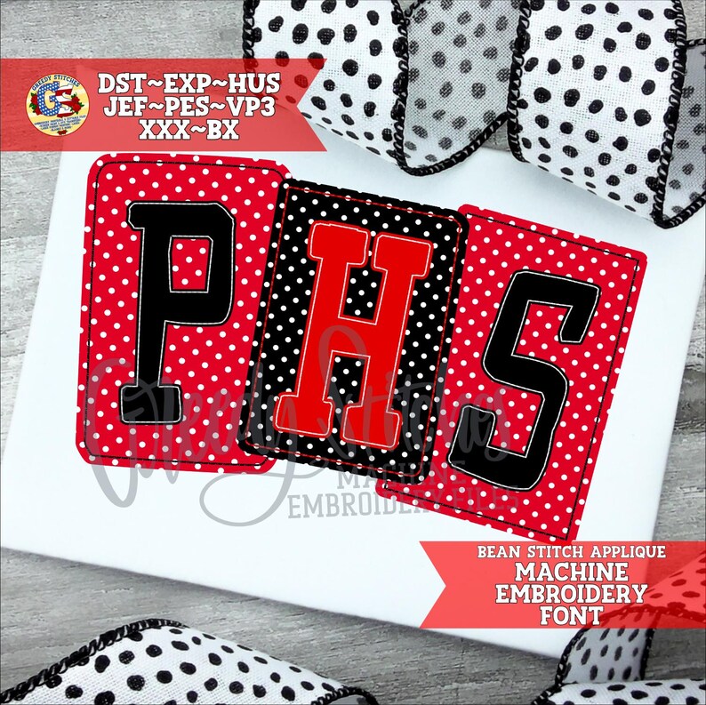 Smells Like Team Spirit Bean Stitch Embroidery Applique Font | Native ...