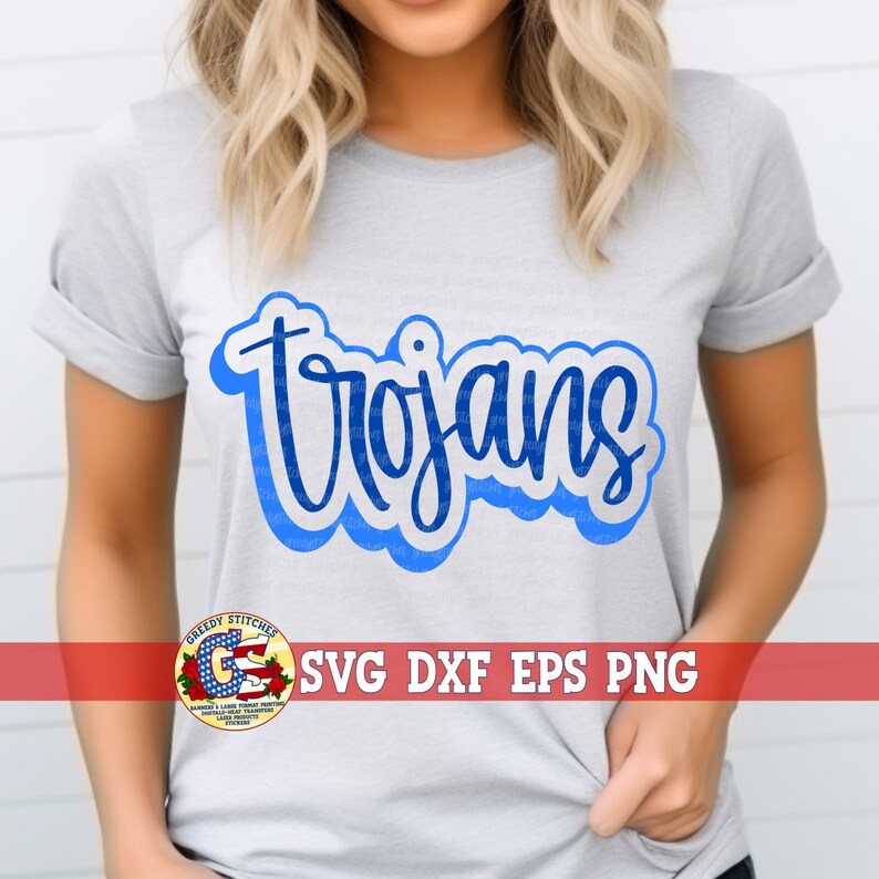 Go Trojans SVG | School Spirit, Outline Font (digital Files) - Etsy