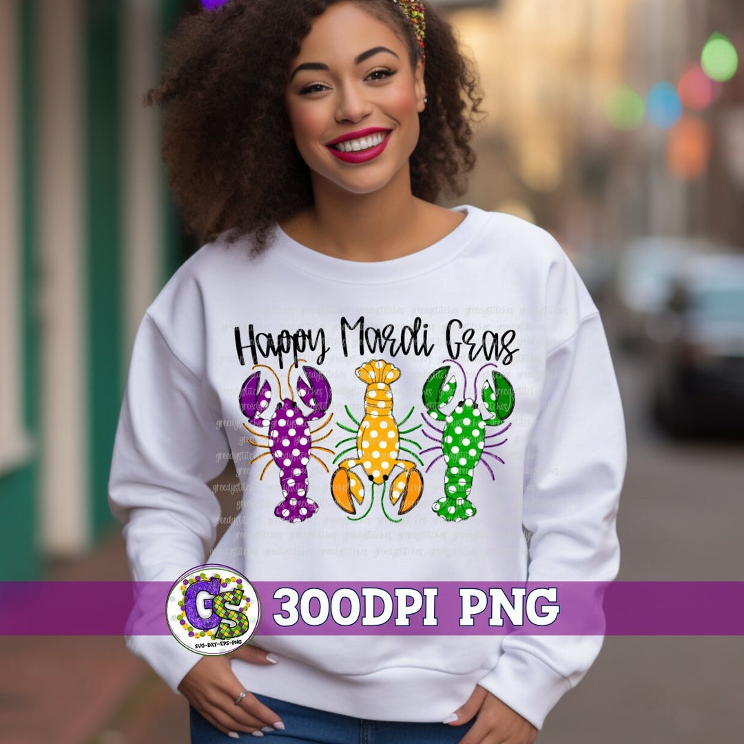 Happy Mardi Gras Crawfish Png | Mardi Gras Png | Crawfish Png | Mardi ...