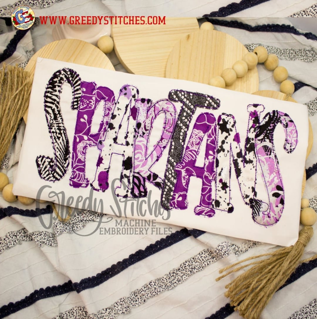 Spartans Applique Machine Embroidery Design | Spartans Mascot Machine Embroidery | Spartans ...