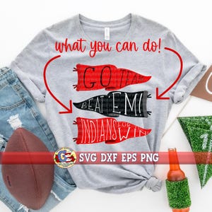 Wavy Pennant Trio Svg Eps Dxf Png | Football Svg | Homecoming Pennant ...