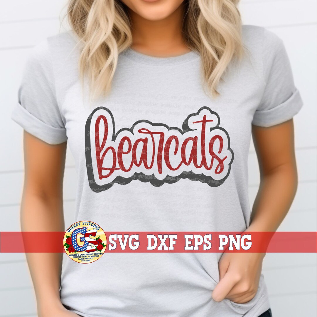 Bearcats Outline Svg Dxf Eps Png. Bearcats Svg Bearcats Dxf ...