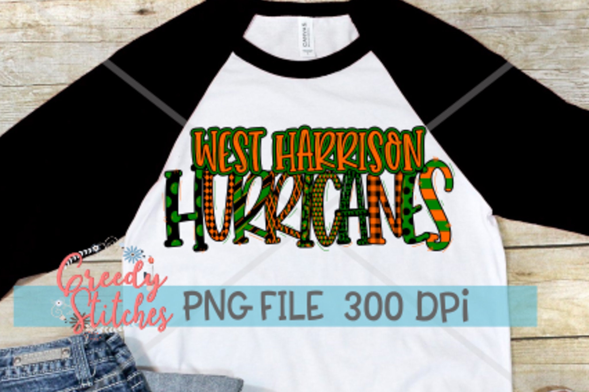 West Harrison Hurricanes PNG for Sublimation | Hurricanes Png | West ...