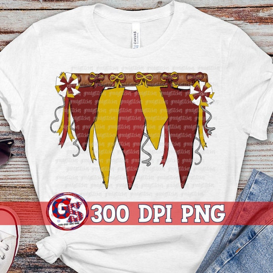 Spirit Pennants Maroon Gold PNG Sublimation | Homecoming Png | Football ...