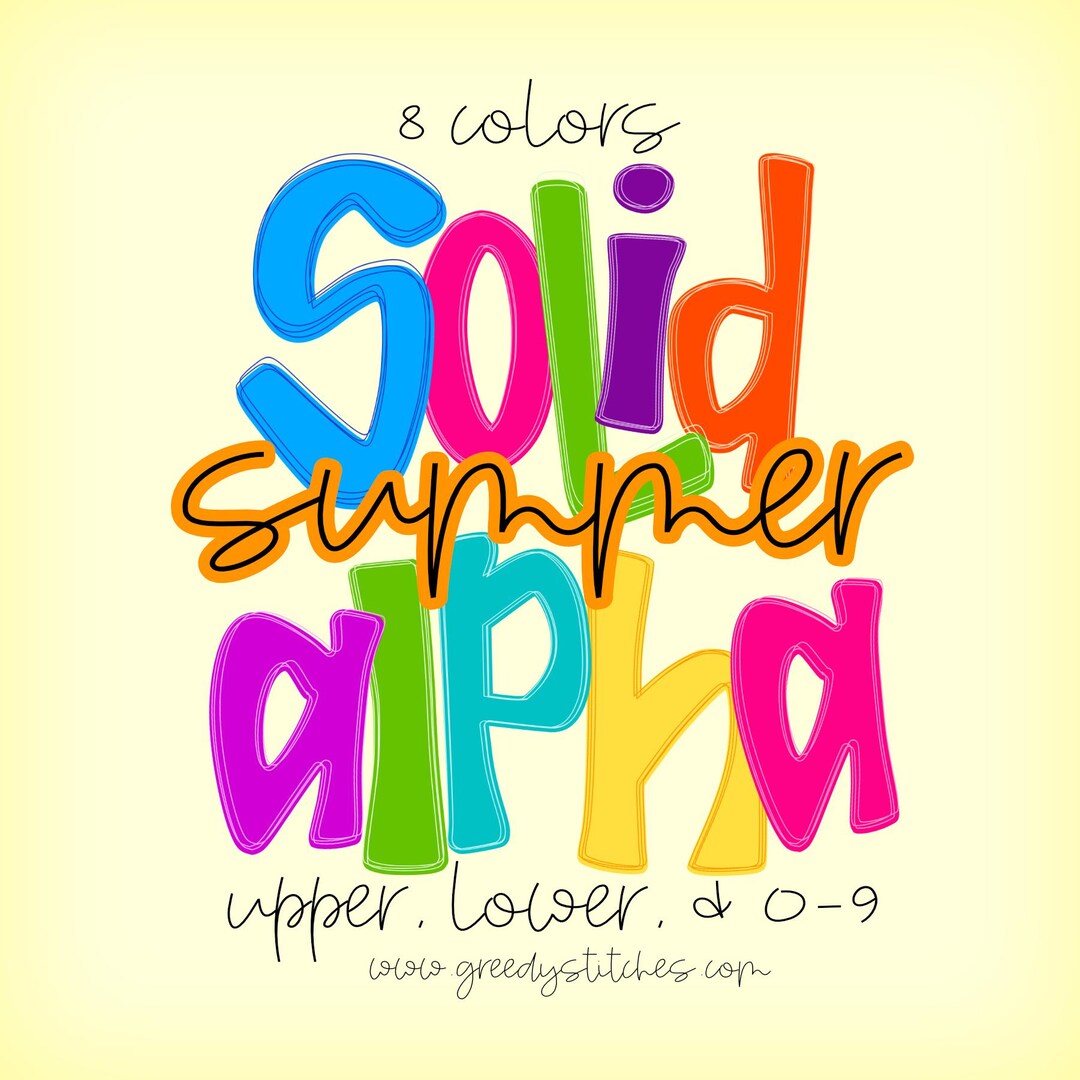 Solid Summer Alpha Png | Solid Color Alpha Png | Colored Alpha Set ...