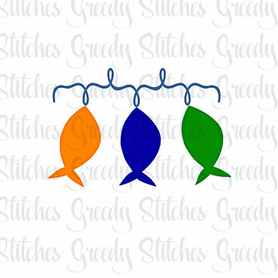 Fish Trio Svg, Dxf, Eps, Png, and Wmf. Fishing Line SVG, Fish SVG ...