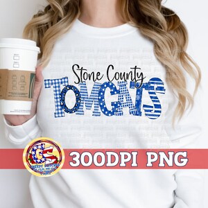 Stone County Tomcats PNG for Sublimation | Tomcats Png | Stone County ...