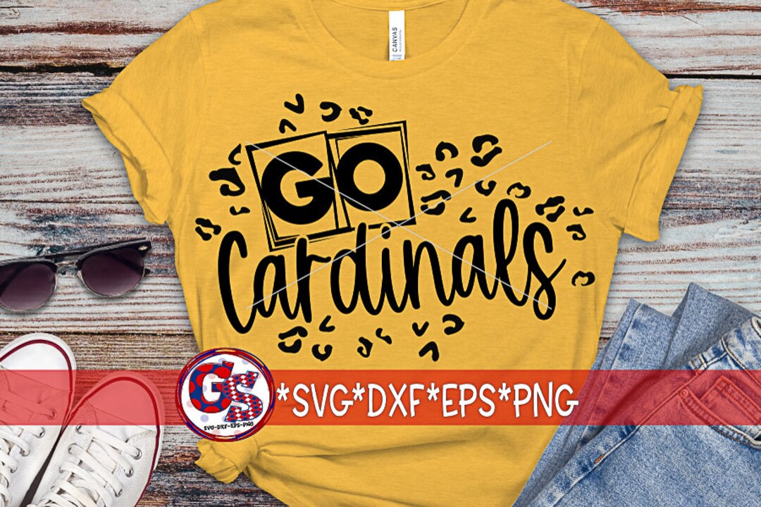 Go Cardinals Leopard Print SVG | Cardinals Svg Dxf Eps Png. Cardinals ...