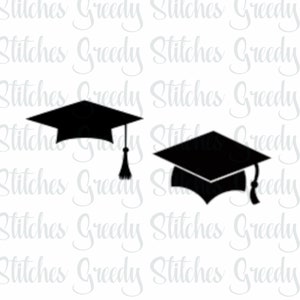 Graduation Cap Set Svg, Dxf, Eps, and Png. Graduation Svg | Grad SVG ...