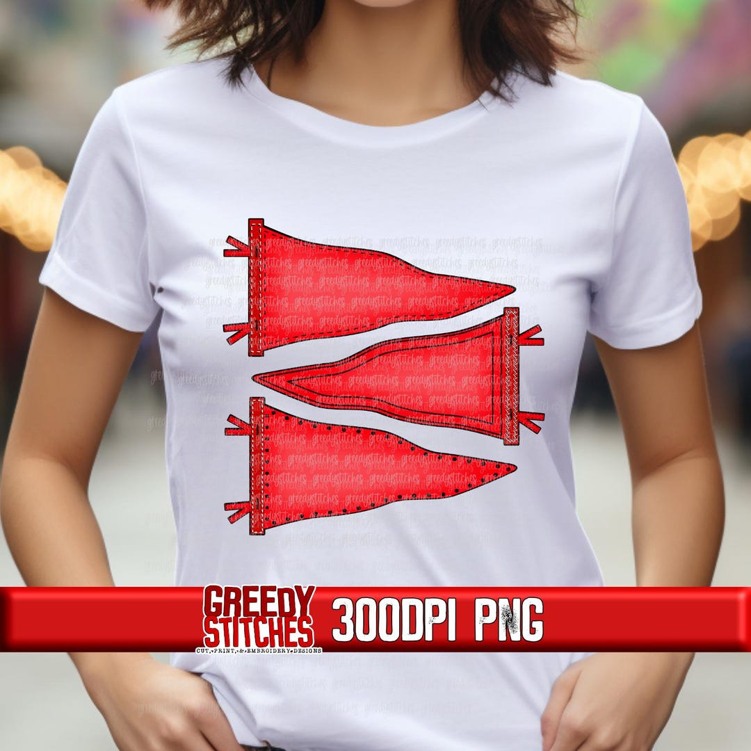 Red Pennant Set Png | Homecoming PNG | School Pennants Png | Pennant ...